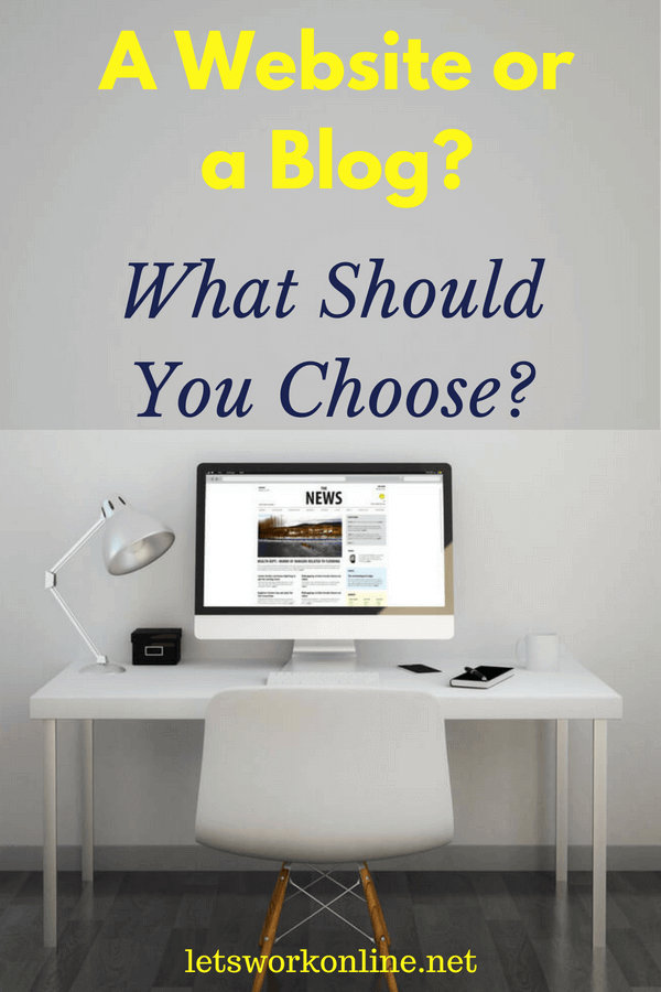 What's the Difference Between A Blog and A Website? - Lets Work Online.